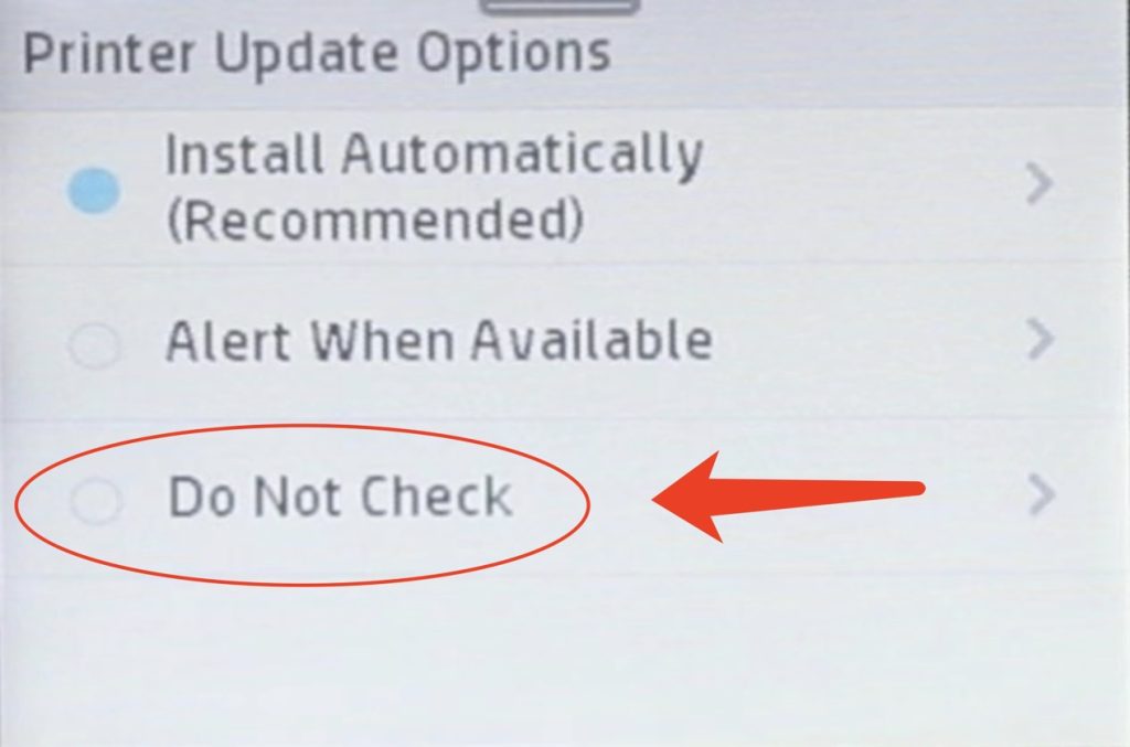 How to Disable HP Printer Firmware Update