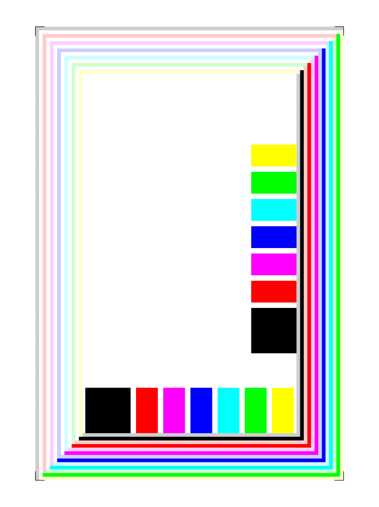 Printer Test Page PDF - ISO/IEC 19752 19798 and 24711