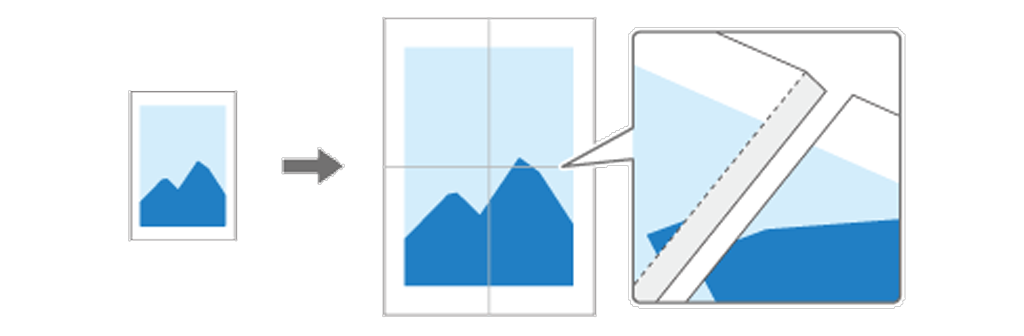 How to Print Multiple Pages to Make One Image?