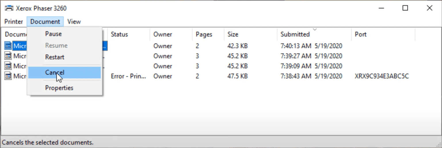 How Do I Clear Printer Queue?