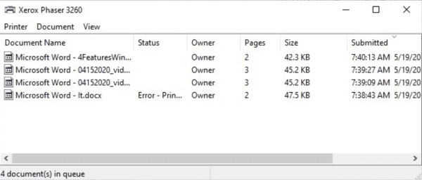 How Do I Clear Printer Queue?
