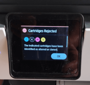 How To Fix Hp Printer Cartridges Rejected Error